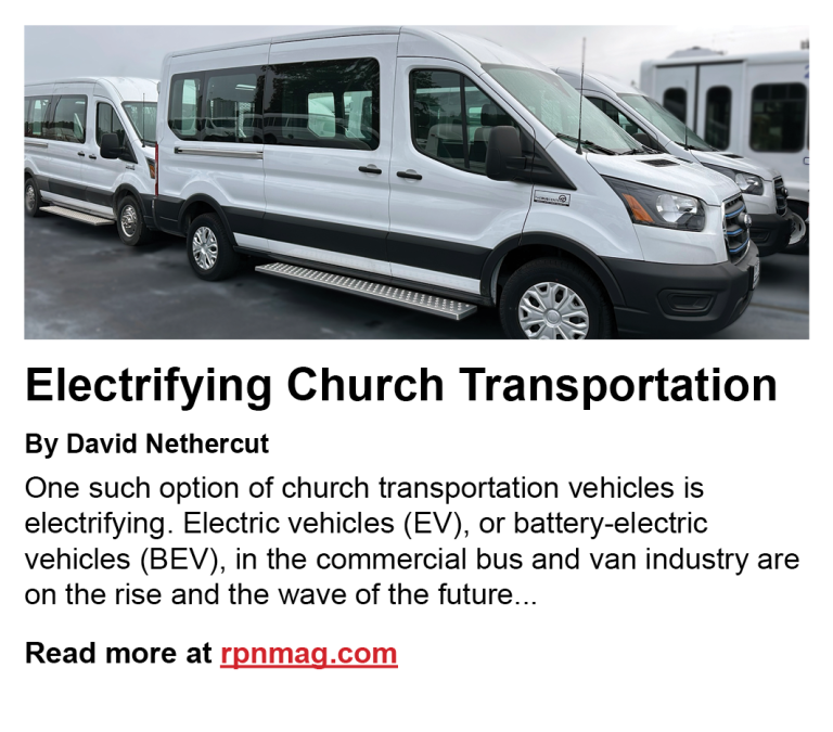 Electrifying Church Transportation | The Bus Center